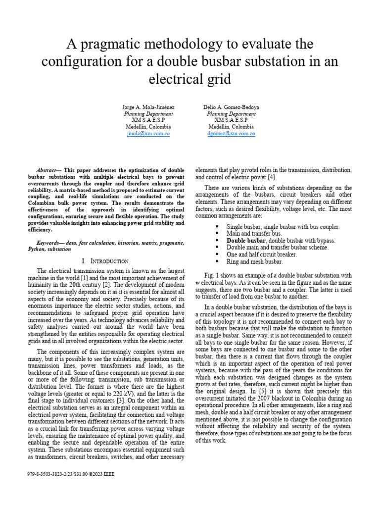 A Pragmatic Methodology To Evaluate The Configuration For A Double ...