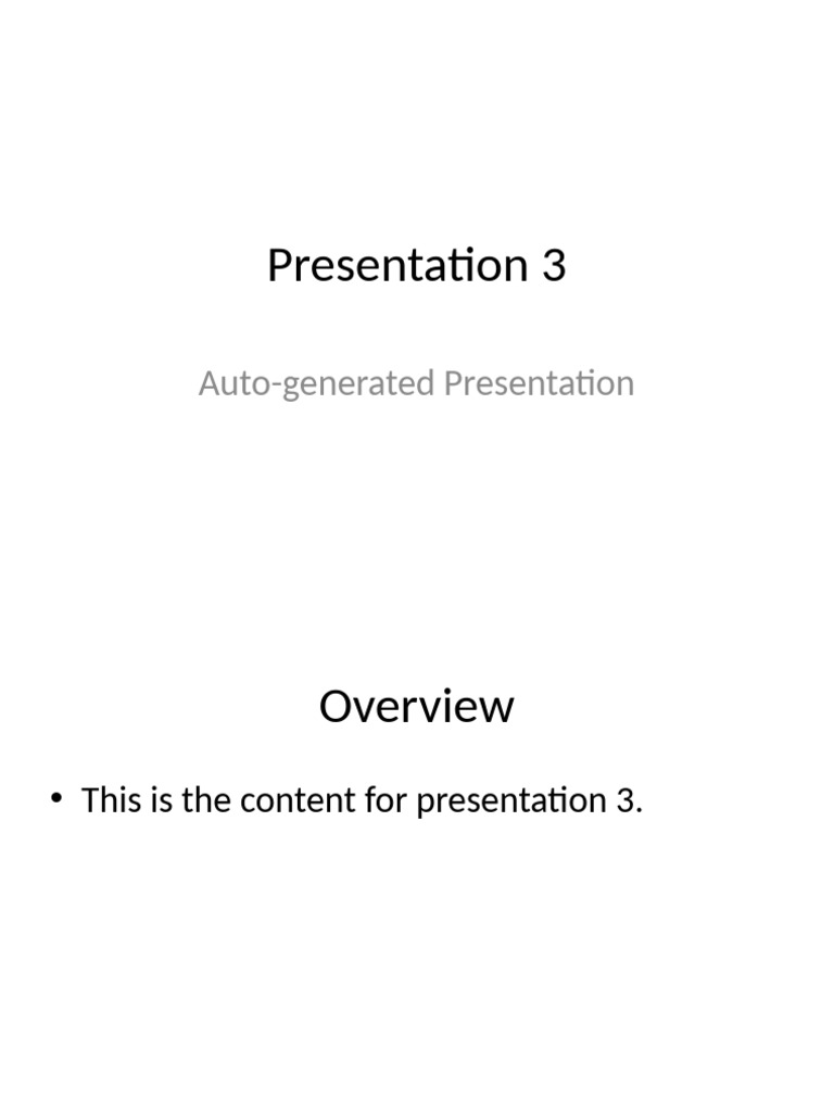 Presentation 3 | PDF