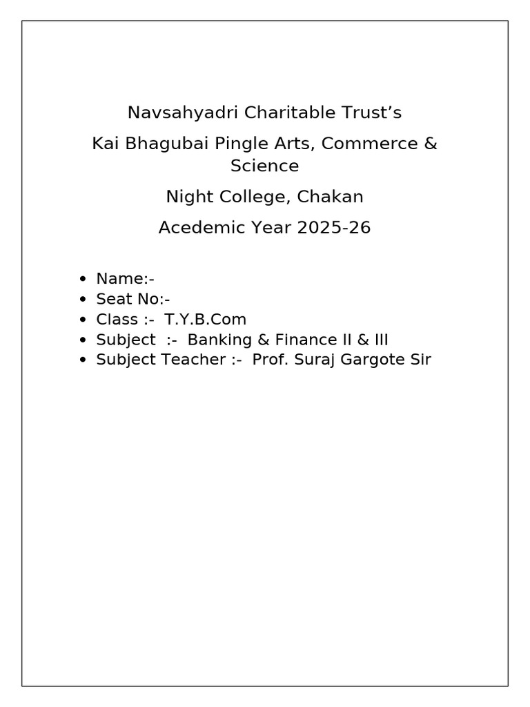 Intrenship First Page Format | PDF