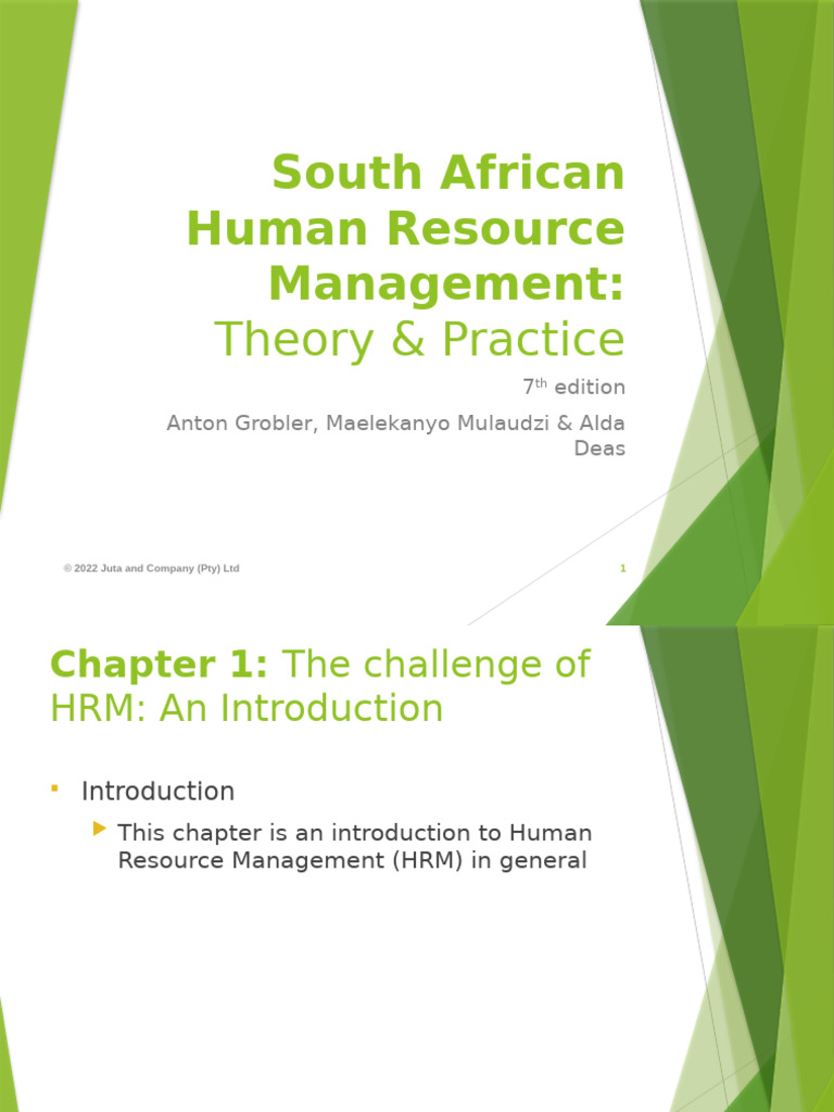 Slides 1 Of Hrm Business Administration Pdf Human Resource