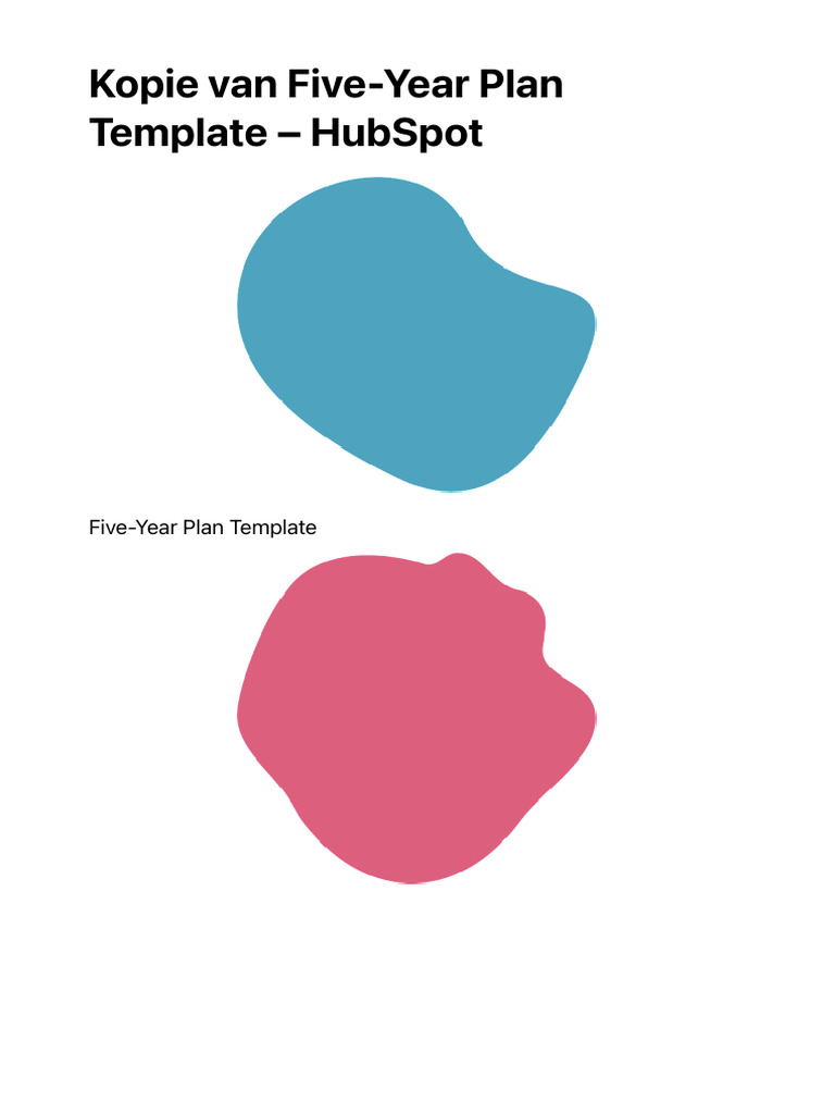 Five-Year Planning Template Guide | PDF | Goal | Budget