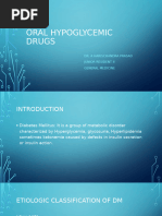 Oral Hypoglycemic Drugs Classification | PDF | Hypoglycemia | Medical ...