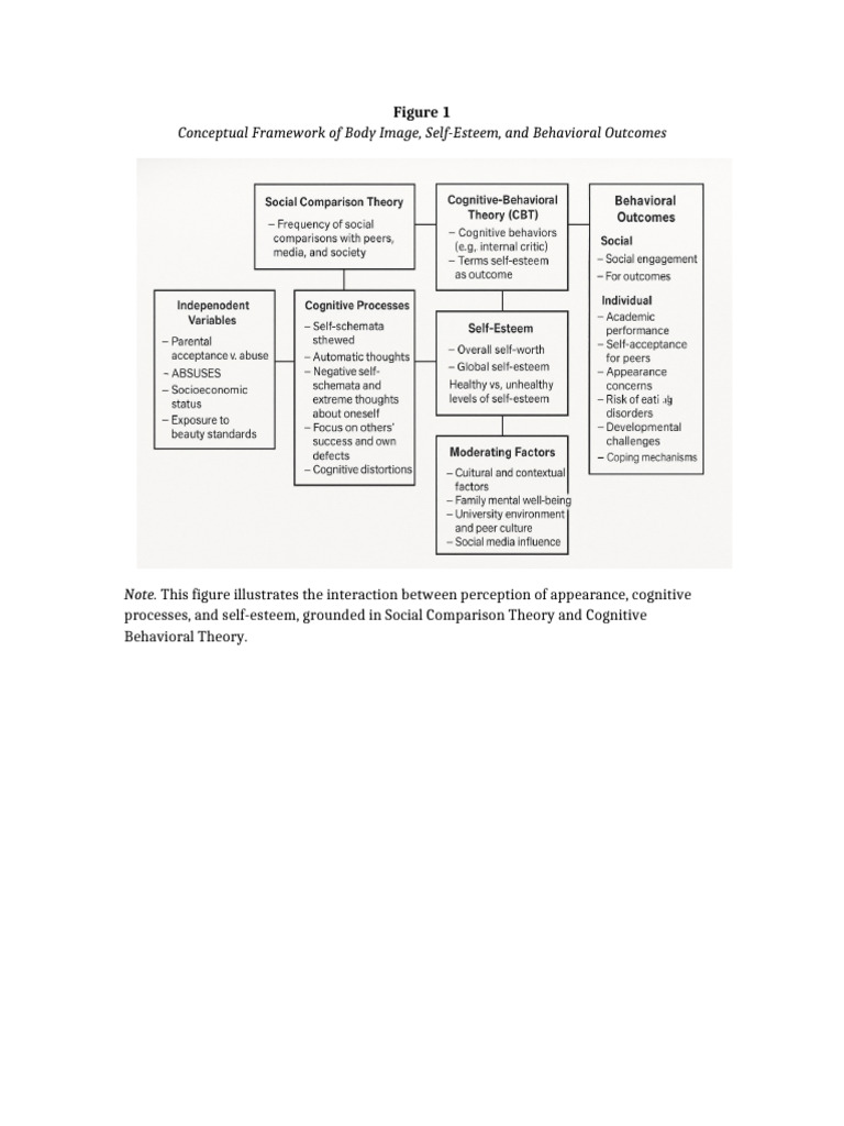 Body Image and Self-Esteem Framework | PDF