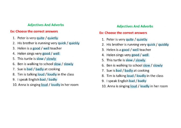 Aj 8 Adj Adv | PDF
