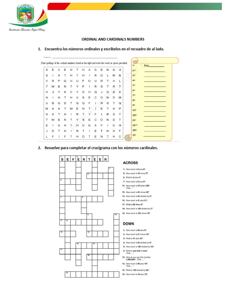 Ordinal and Cardinals Numbers | PDF