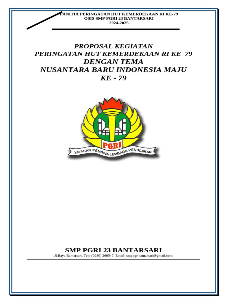 Proposal Kegiatan 17 Agustus OSIS | PDF