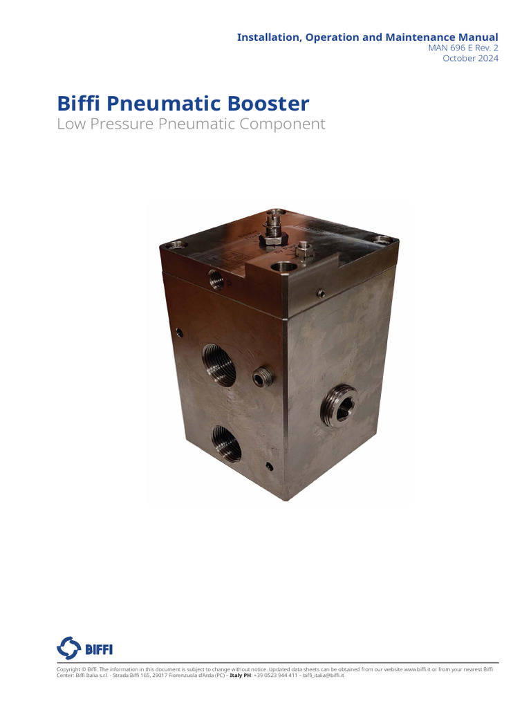Manual Guides Volume Booster Iom en Us 8092282 | PDF | Valve | Actuator