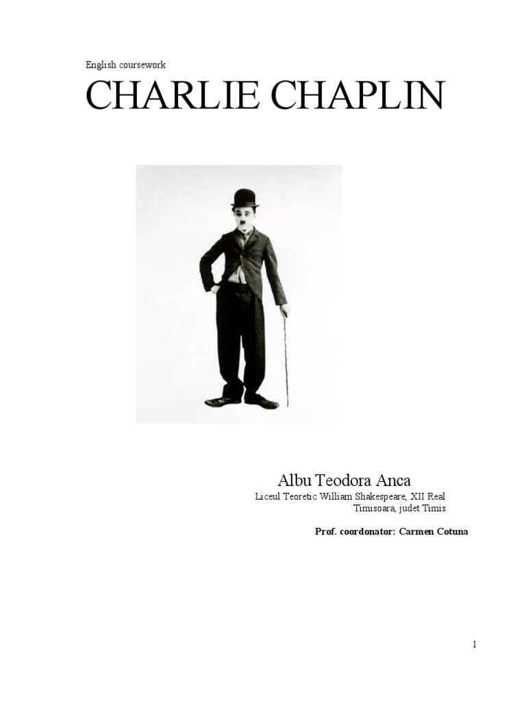 Charlie Chaplin: Albu Teodora Anca | PDF | Charlie Chaplin | Cinema