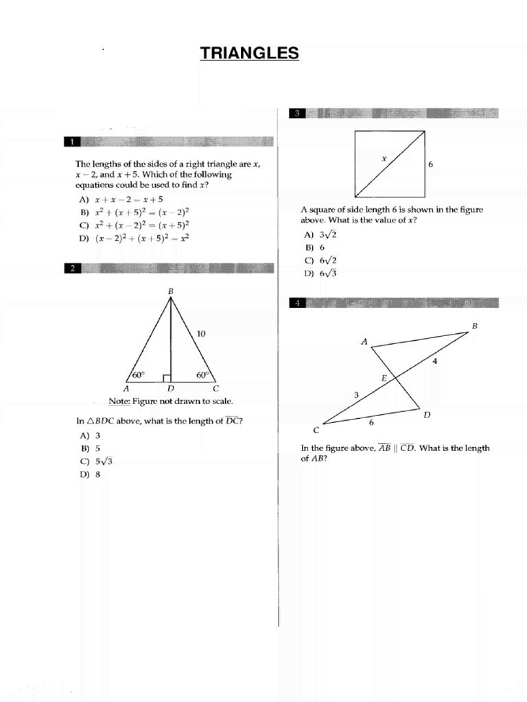 Triangles Sat Pdf