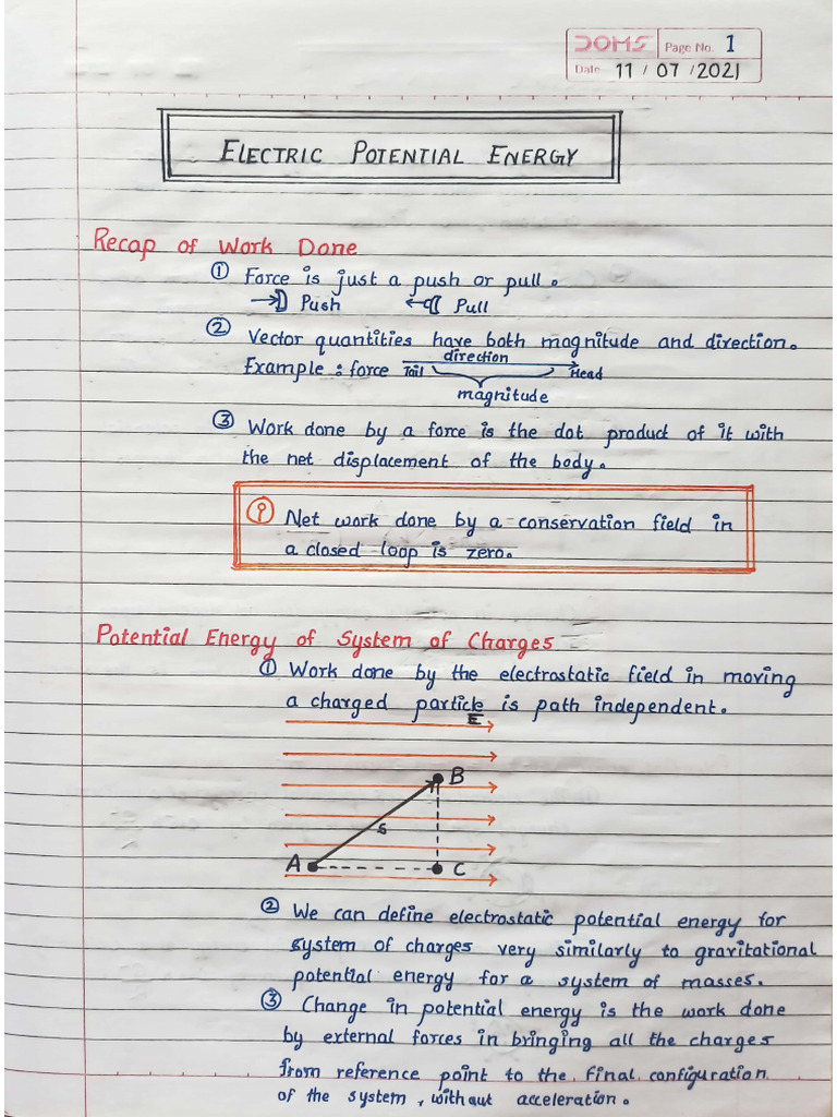 Electric Potential and Capacitance | PDF