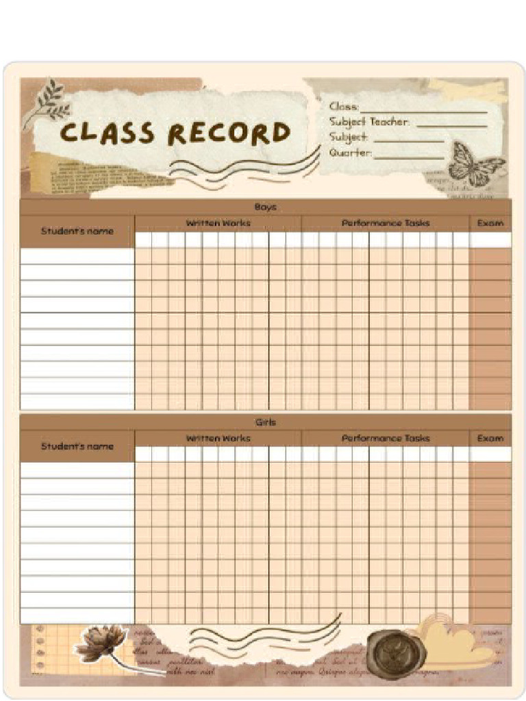 Class Records | PDF