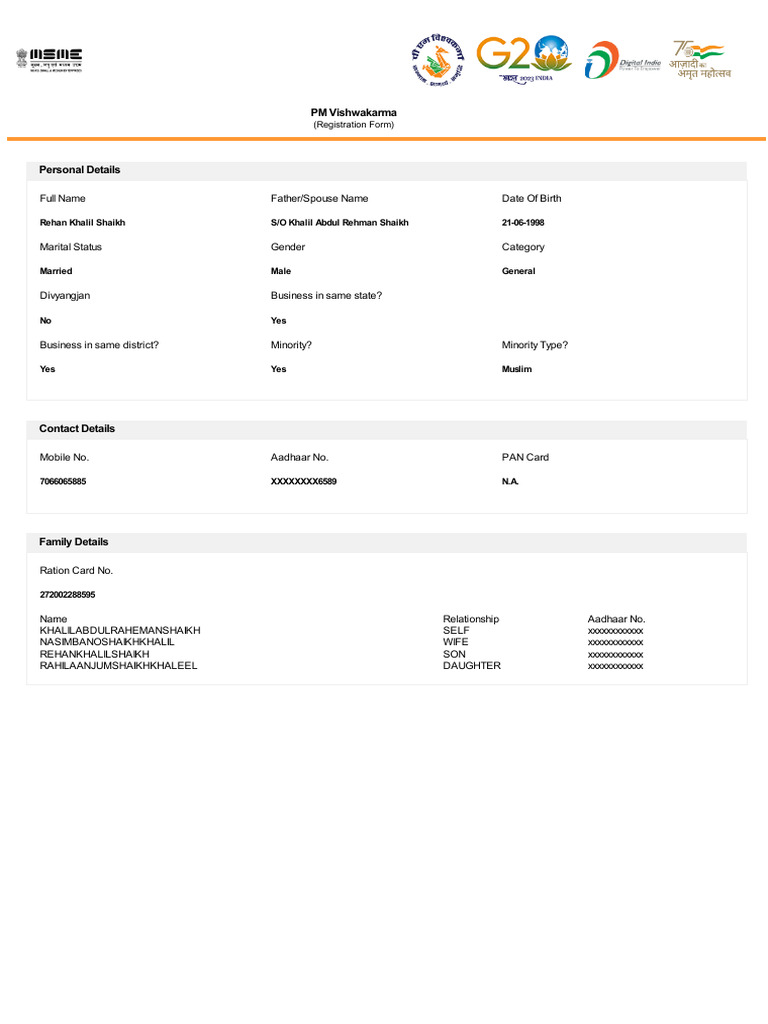 ApplicationForm - MH 017 251278 09989945 | PDF | Loans