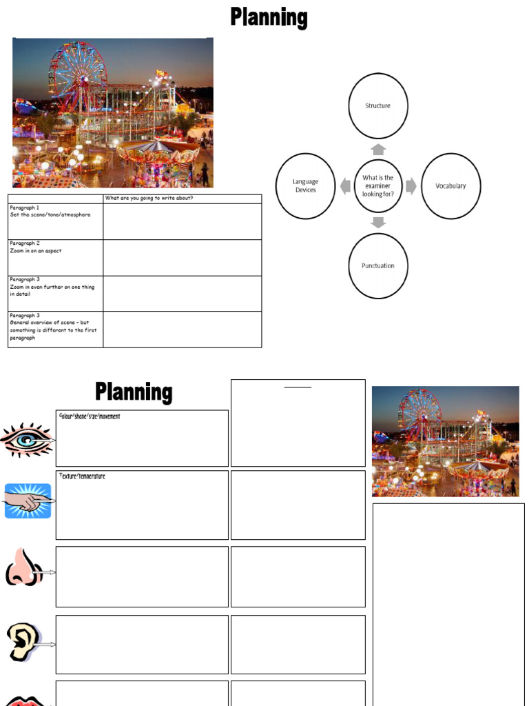 Descriptive Writing Planning Sheet 2 | PDF