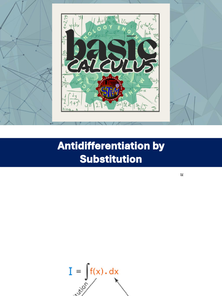 4.4 Antidifferentiation by Substitution | PDF | Integral | Mathematical ...