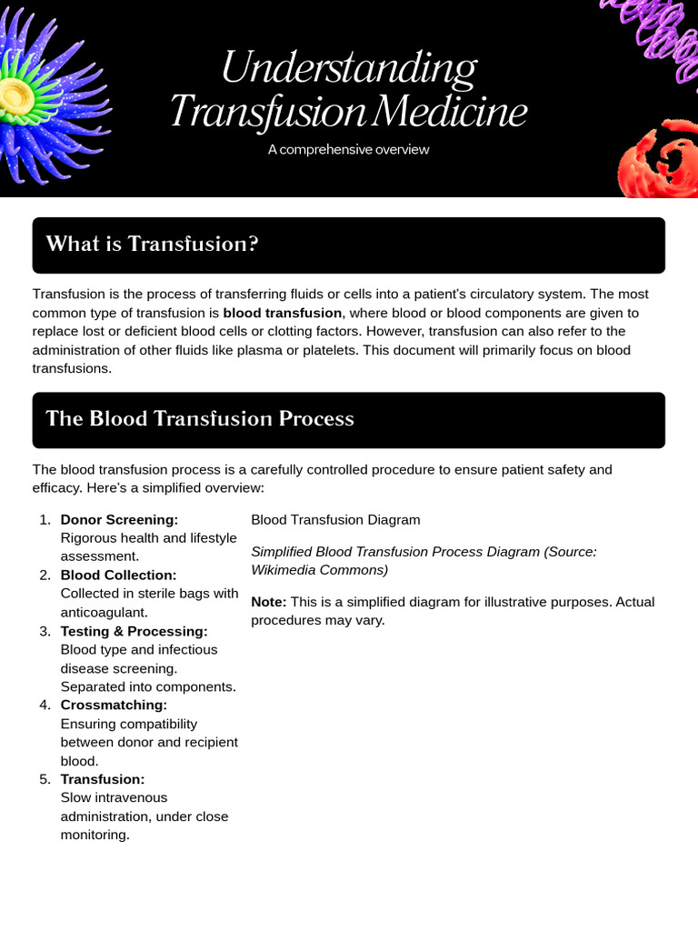 Understanding Transfusion Medicine | PDF | Blood Transfusion | Bleeding