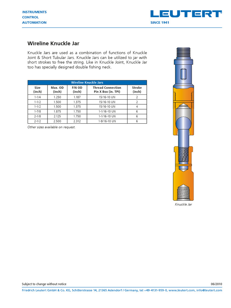 Wireline Knuckle Jar | PDF