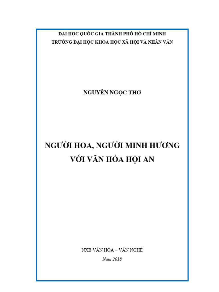 Nguoi Hoa Nguoi Minh Huong Voi Van Hoa H | PDF