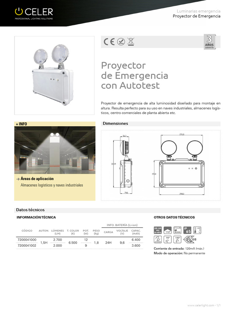 Iluminacion Celer Emergencia Pdf