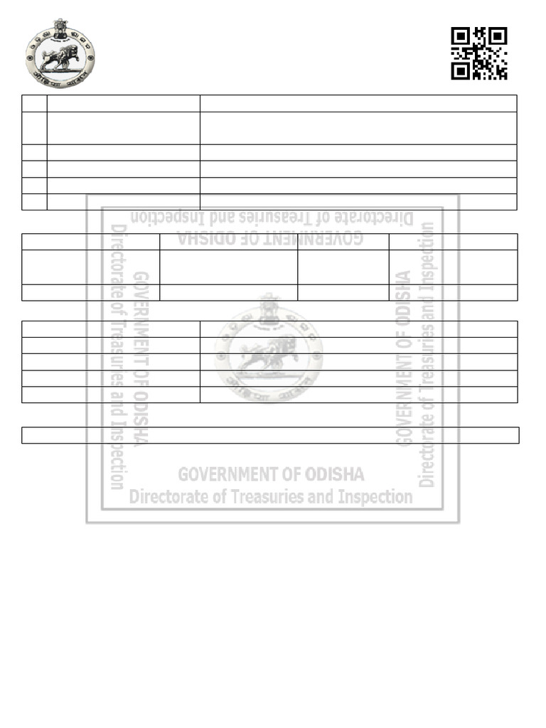Odisha Treasury eChallan Details | PDF