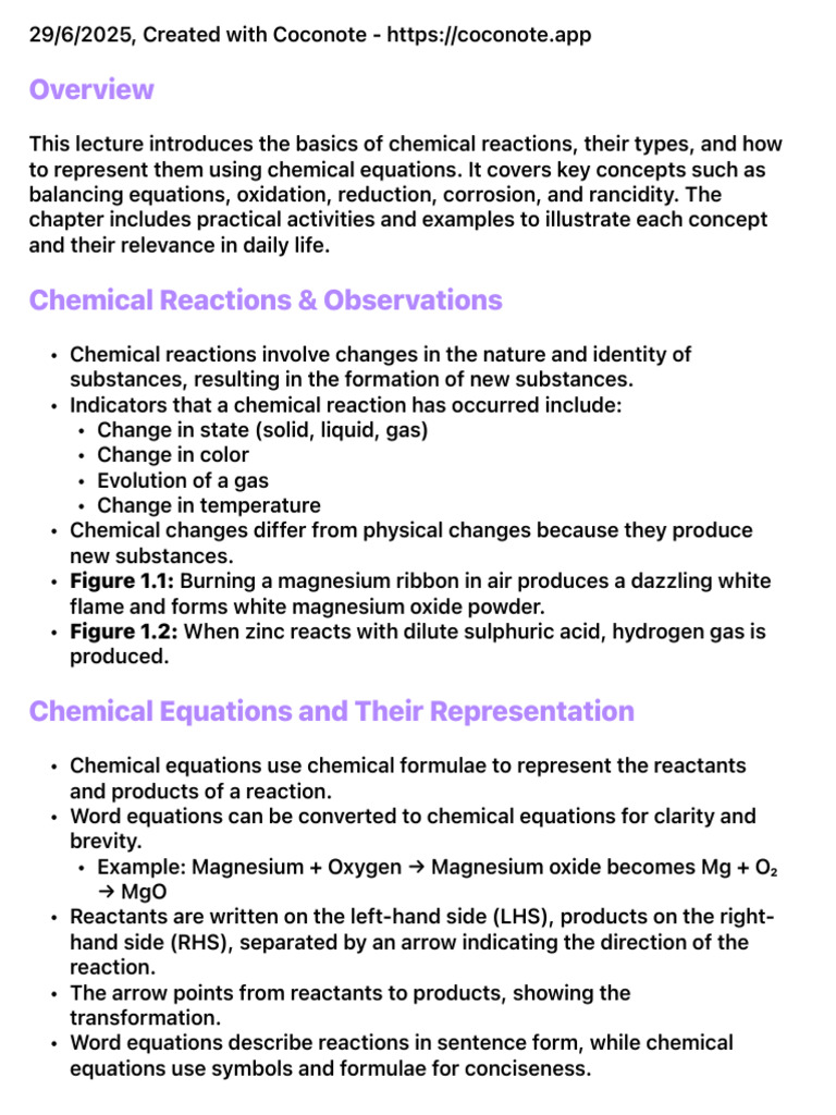 Understanding Chemical Reactions Basics | PDF | Chemical Reactions | Redox