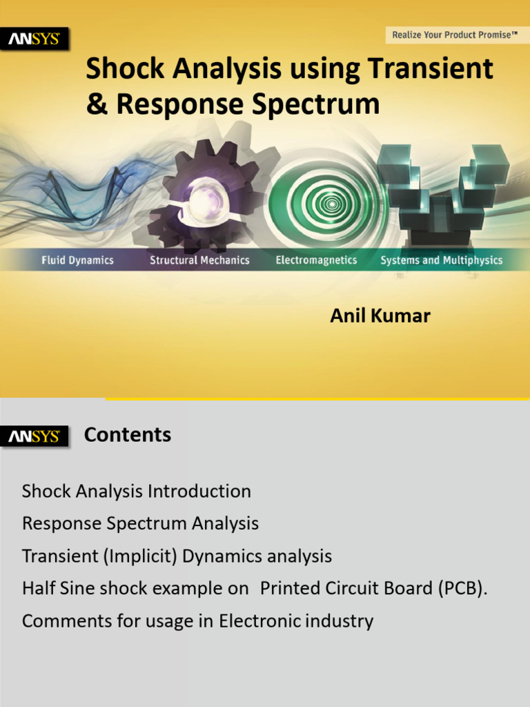 Shock Analysis in ANSYS: Methods & Examples | PDF | Structural Analysis ...