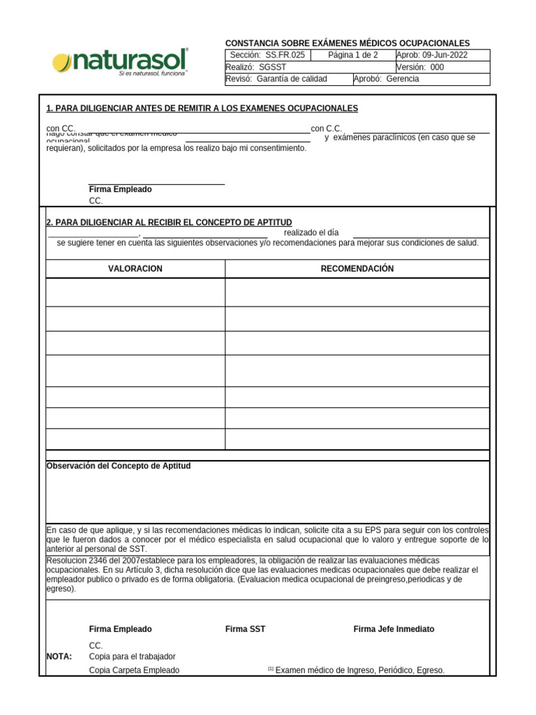 .025 Constancia Sobre Emos | PDF