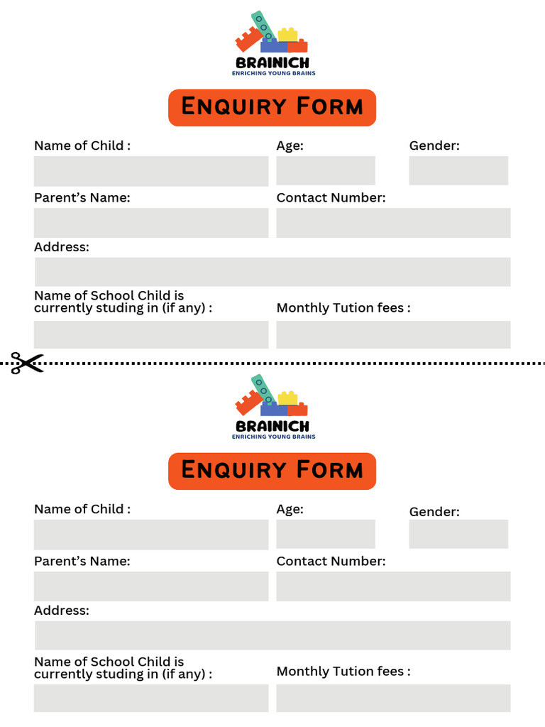 Enquiry Form Brainich | PDF