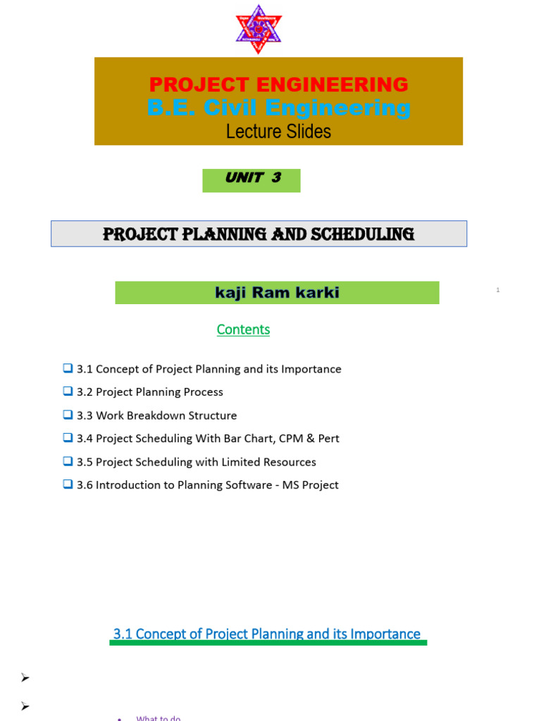 Unit 3 Project Planning and Scheduling | PDF