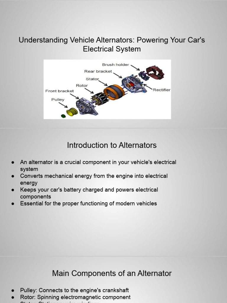 Alternator | PDF | Direct Current | Rectifier