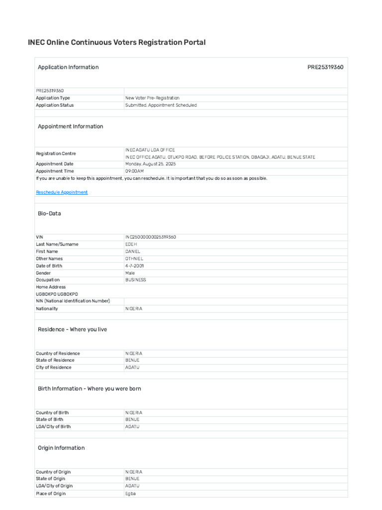 View Application | PDF