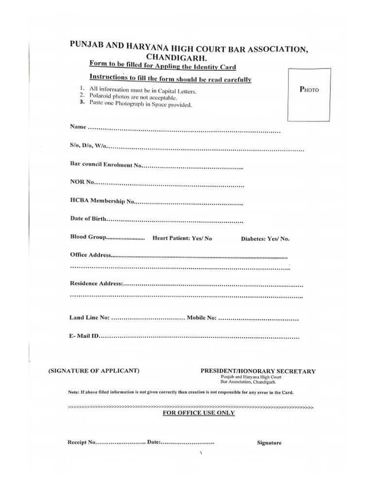 ID Card Bar Association | PDF
