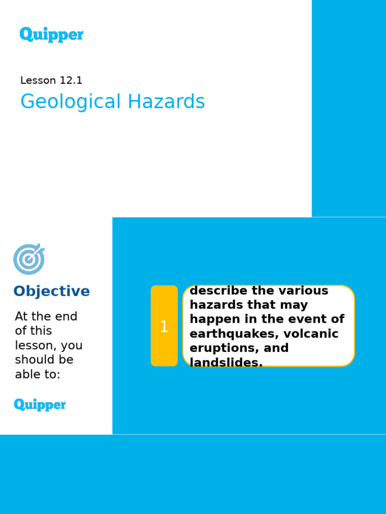 Earth and Life Science SHS 12.1 Geological Hazards | PDF | Earthquakes ...
