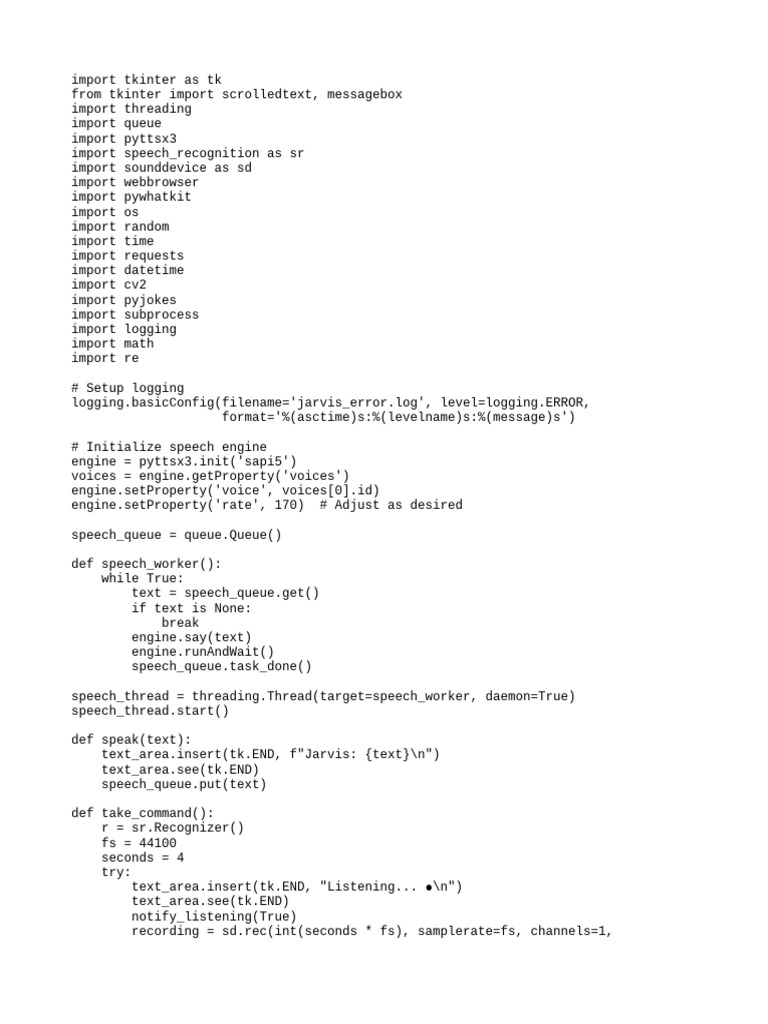 Jarvis Main | PDF | Computing | Computer Programming
