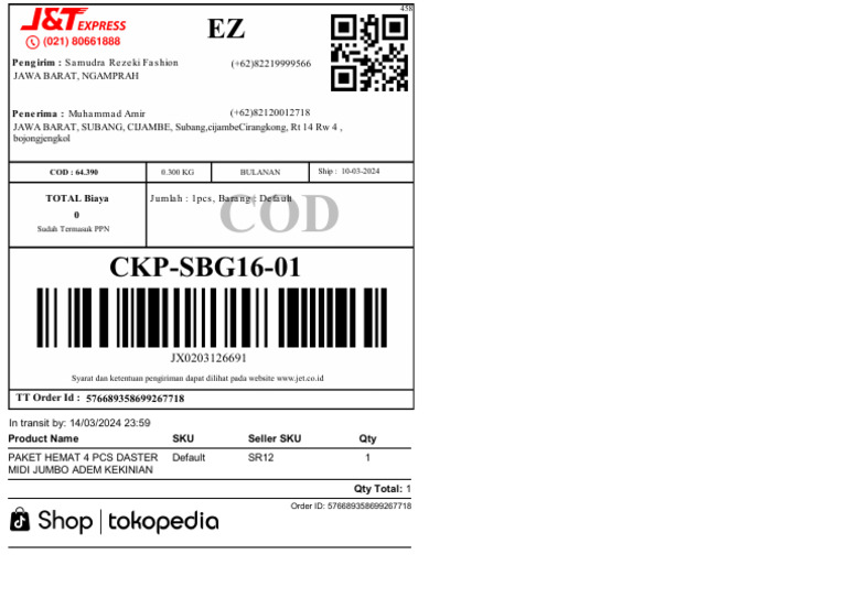 03 10-20-19 46 - Shipping Label+Packing List | PDF