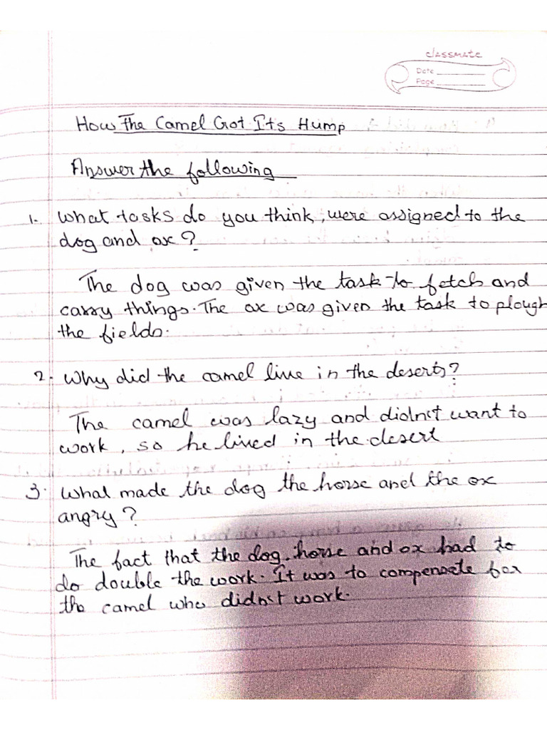 How The Camel Got His Hump | PDF