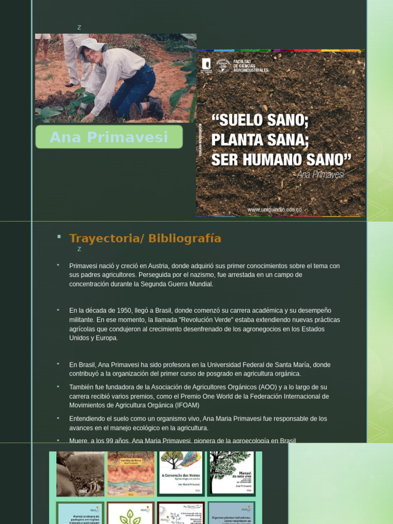 Ana Primavesi: Pionera en Agroecología | PDF