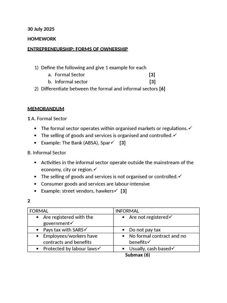 Entrepreneurship Ownership Types Explained | PDF