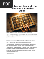 The 12 Universal Laws PDF | PDF | Dream | Universe
