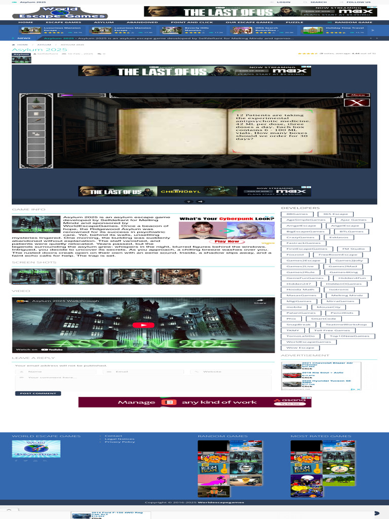 Asylum 2025: Melting Mindz Escape | PDF