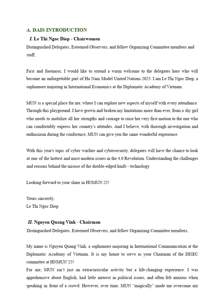 Hnmun 2025 - Disec Guidebook | PDF | Cyberwarfare | Security