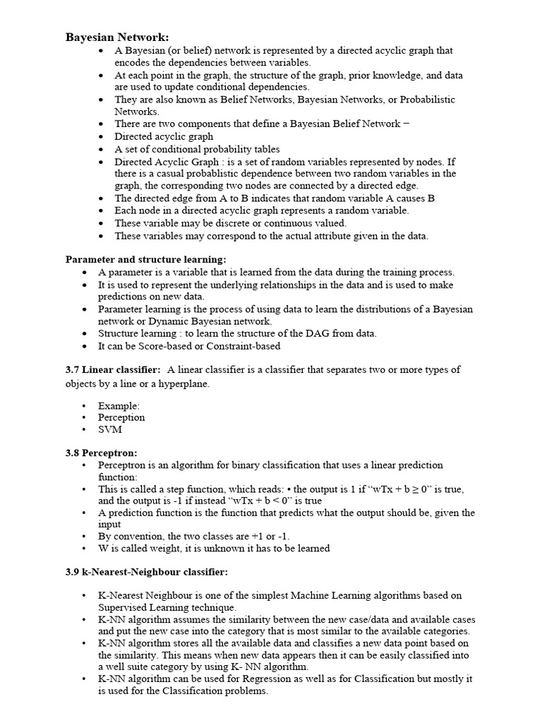 Ch3 BayesianNetwork Onwards | PDF | Bayesian Network | Statistical Classification