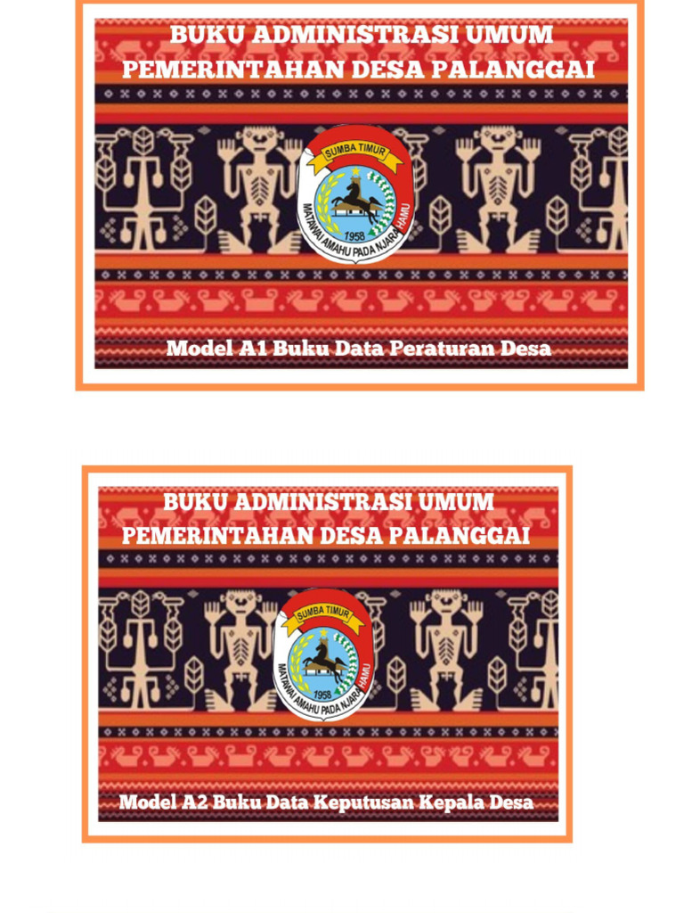 Cover Buku Administrasi Desa Palanggai | PDF