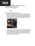 Alat Alat Fiber Optic Beserta Fungsinya | PDF
