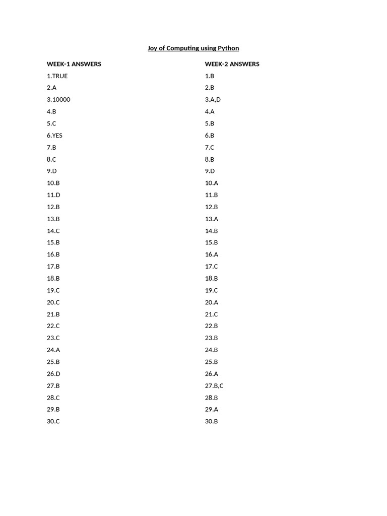 Joy of Computing Using Python | PDF