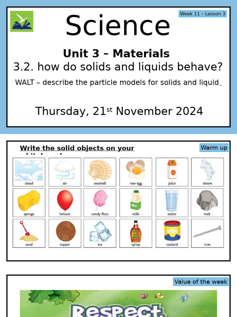 Term-1 Week 11 SCIENCE LAB LESSON | PDF