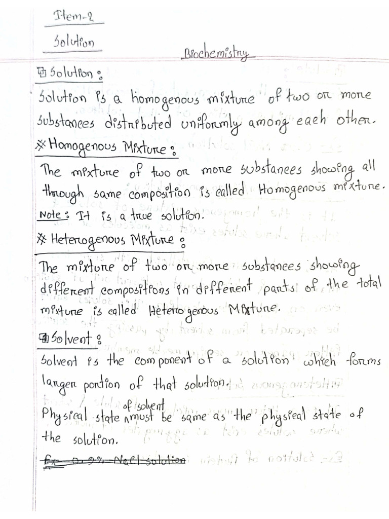 Biochemistry Solutions | PDF