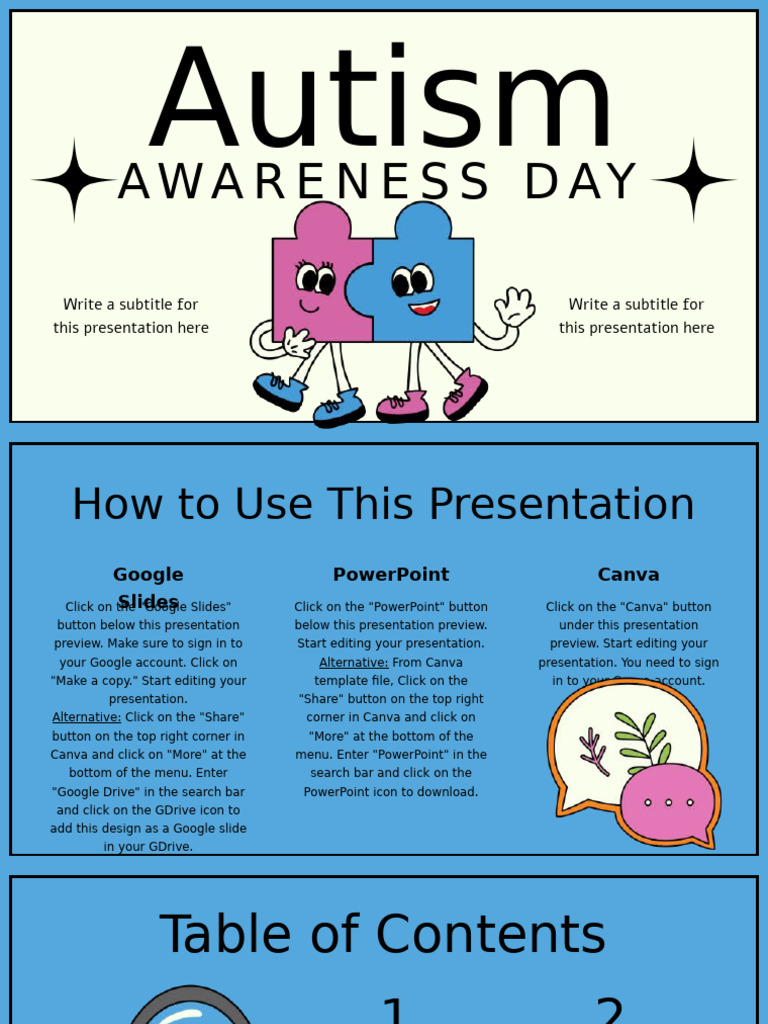 Cute Illustrative Autism Awareness Day | PDF | Neurodevelopmental Disorders