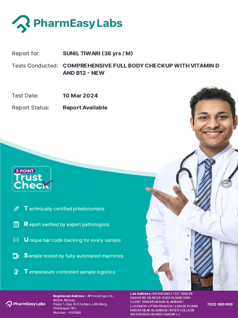 Sunil Tiwari Male 38 2024 3 | PDF | Creatinine | Medical Specialties