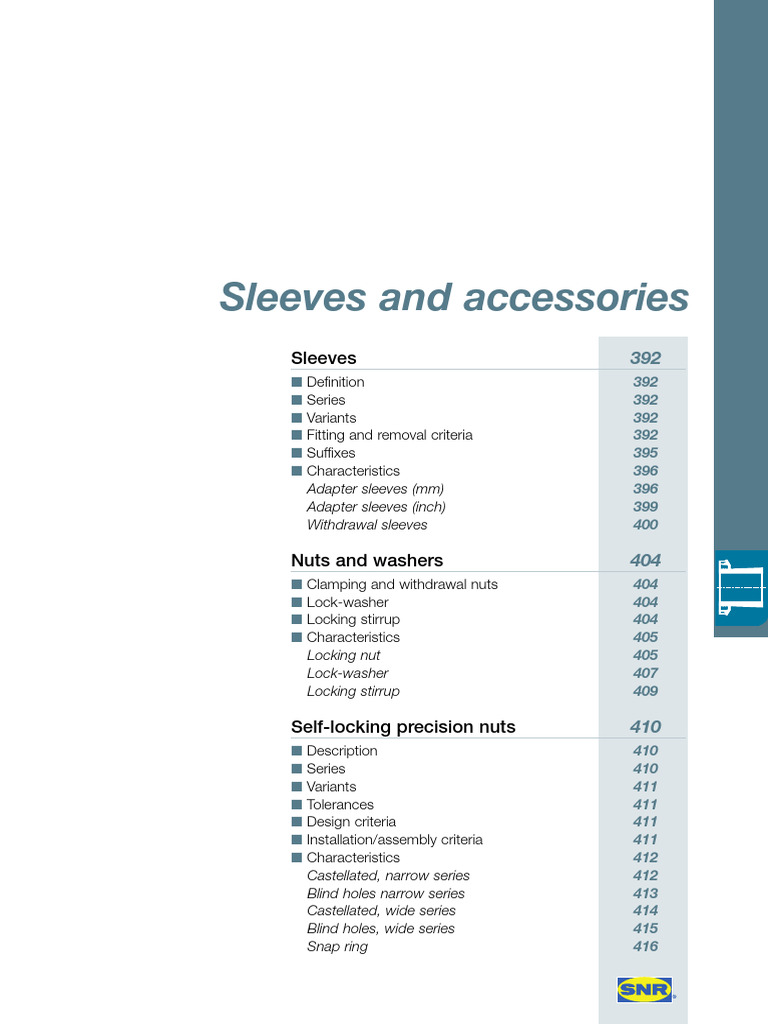 15-Sleeves and Accessories NTN | PDF | Bearing (Mechanical) | Nut ...