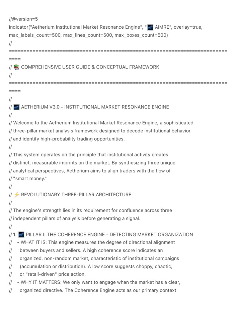 Institutional Market Resonance 3pillar | PDF | Resonance